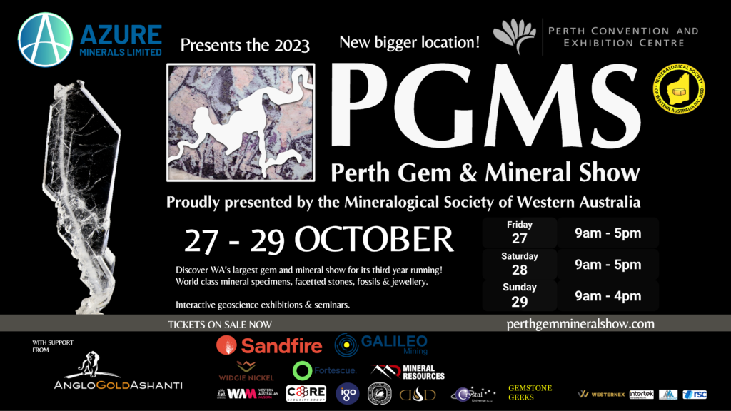 Perth Gem Mineral Show 27-29th October 2023